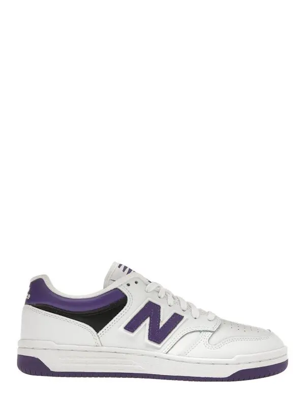 NEW BALANCE 480 Sneakers - White/prism Purple/black