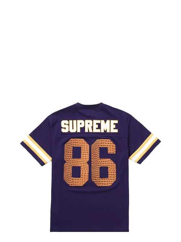 Supreme Faux Croc Football Jersey - Purple