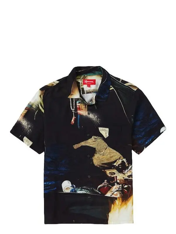 Supreme Rayon Short Sleeve Shirt - Firecracker