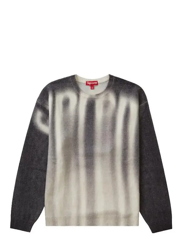Supreme Blurred Logo Sweater - Black