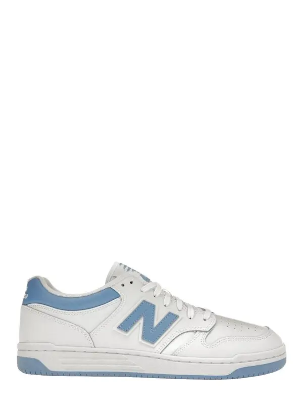 NEW BALANCE 480 Unc Sneakers - White/team Carolina/light Aluminum