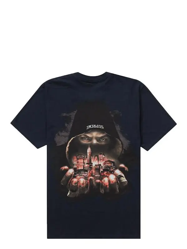 Supreme Fighter Tee Shirt - Navy Blue