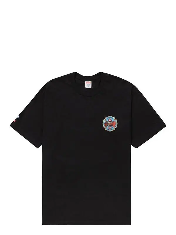 Supreme Fdny Engine 9 Tee Shirt - Black