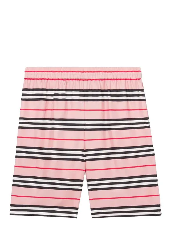 Supreme Logo Print Silk Twill Shorts - Dusty Pink