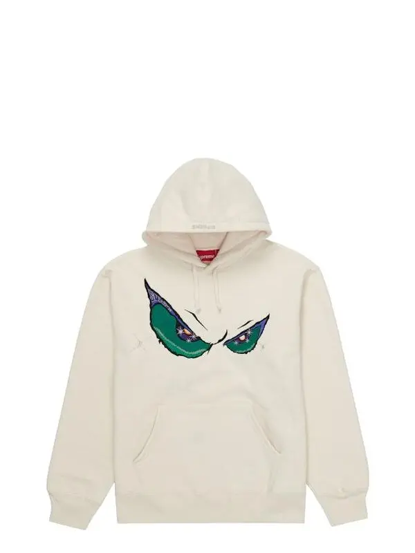 Supreme Eyes Hooded Sweatshirt - Natural