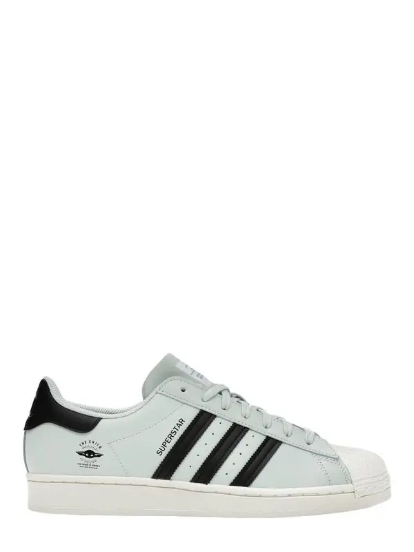 Adidas Superstar Star Wars The Mandalorian The Child Sneakers - Linen Green/core Black/cream White