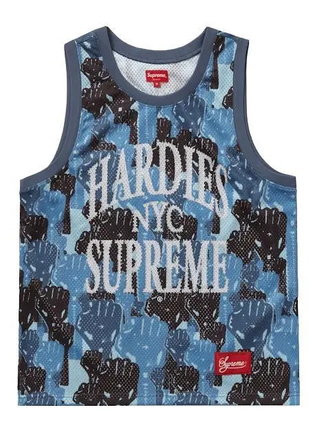 Supreme Camo Basketball Jersey - Blue