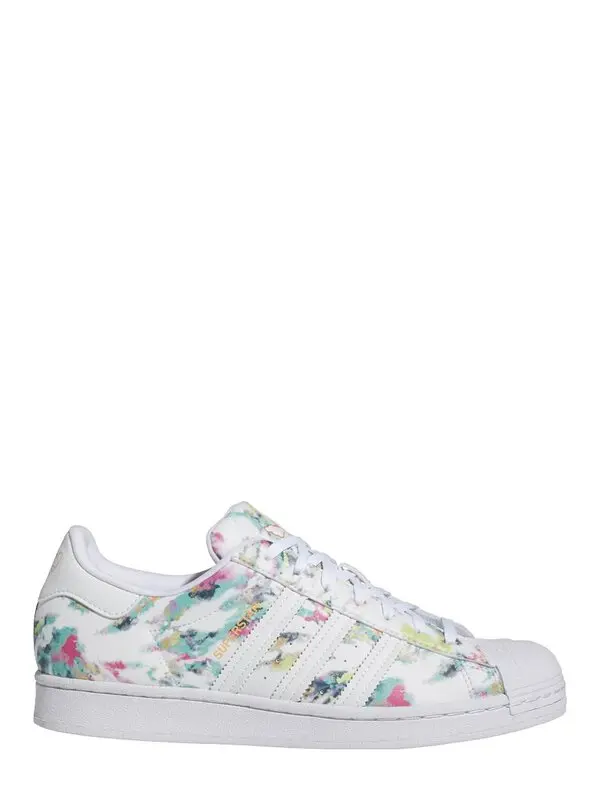 Adidas Superstar Watercolor Sneakers - Cloud White/hazy Orange