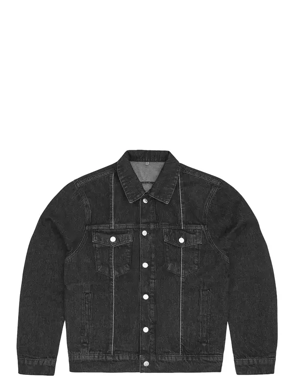 CORTEIZ Cstar Stitchdown Denim Jacket - Black