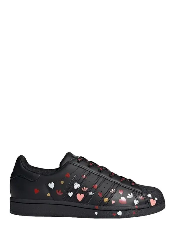 Adidas Superstar Valentine's Day Sneakers - Core Black/cloud White/glory Pink