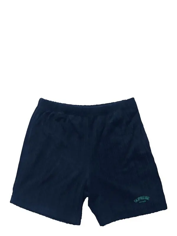 Supreme Cable Knit Terry Short - Navy Blue