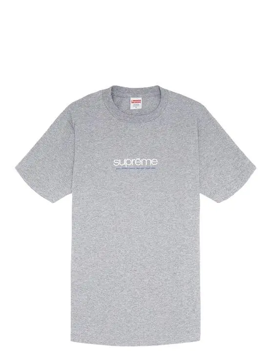 Supreme Five Boroughs Tee Shirt - Heather Grey
