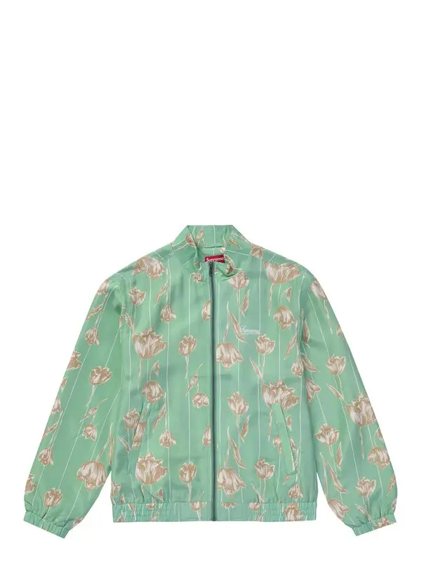 Supreme Floral Silk Track Jacket - Mint