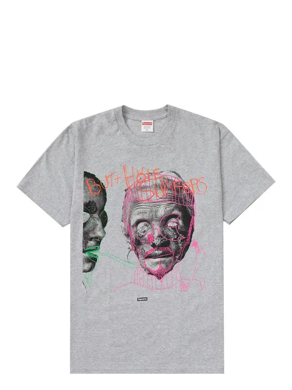 Supreme Butthole Surfers Psychic Tee Shirt - Heather Grey