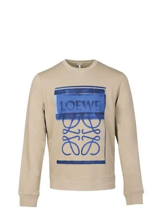 Loewe Anagram Sweatshirt - Stone Grey/blue