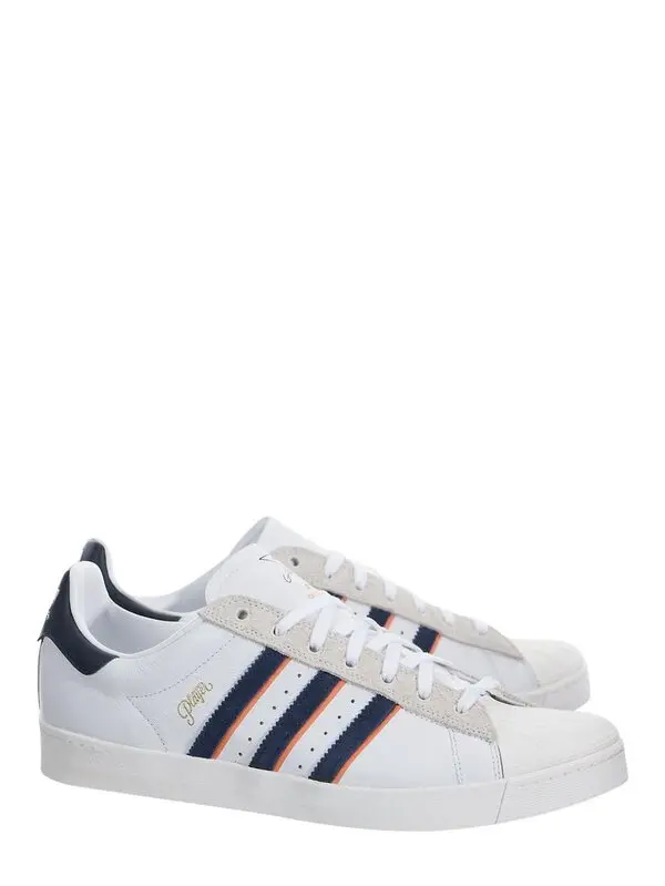 Adidas Superstar Vulc Alltimers Sneakers - White/navy Blue/orange
