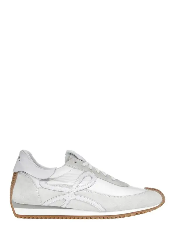 Loewe Flow Runner Low Top Sneakers - White/light Grey/gum