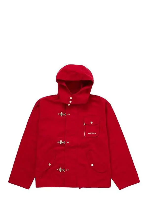 Supreme Canvas Clip Jacket - Red