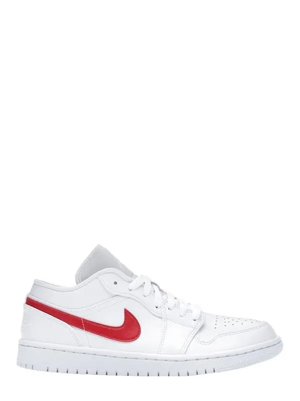 JORDAN 1 Low-top Sneakers - White/university Red