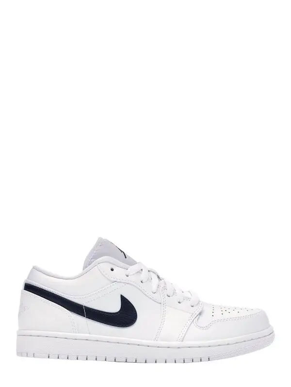 JORDAN 1 Low Sneakers - White/obsidian