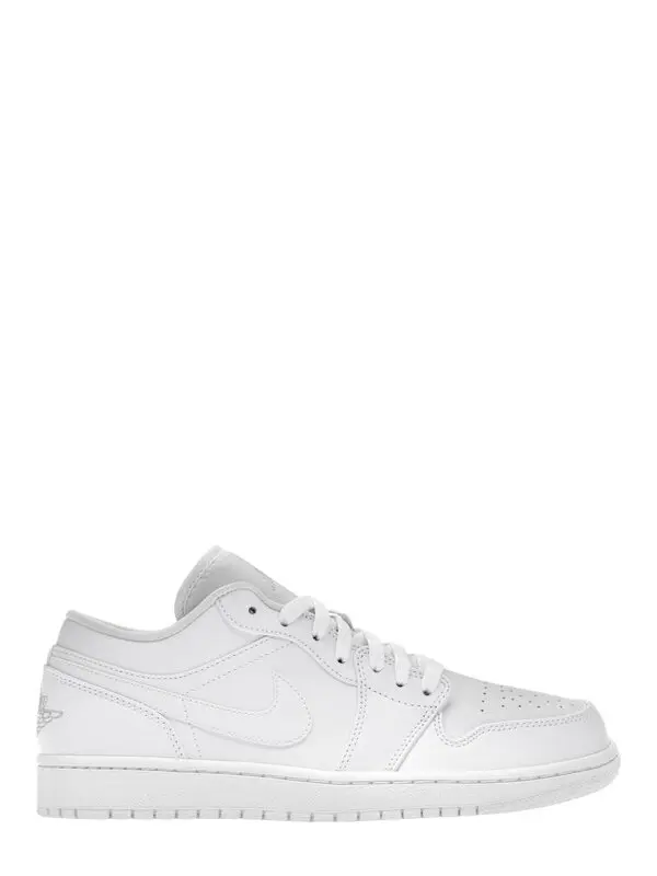 JORDAN 1 Low Sneakers - White/metallic Silver