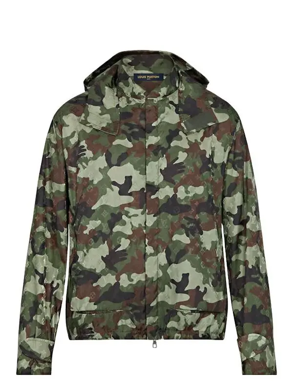 LOUIS VUITTON Camo Windbreaker Jacket - Green