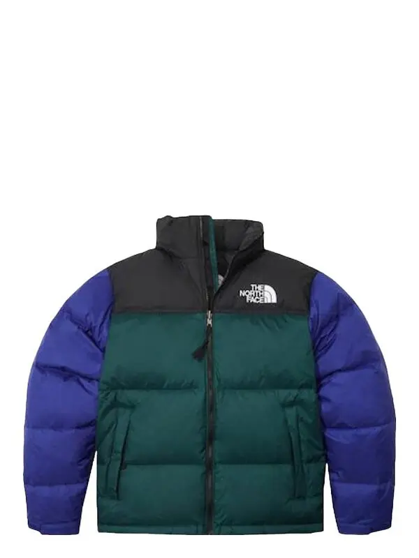 The North Face 1996 Retro Nuptse 700 Fill Packable Jacket - Cone Orange/lapis Blue/ponderosa Green