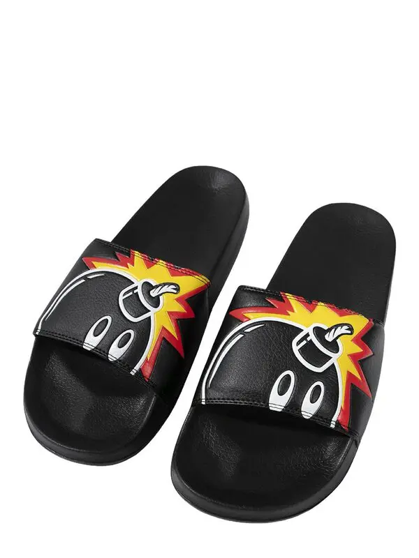 THE HUNDREDS Adam Bomb Slides - Black