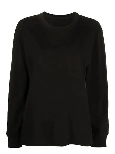 Alexander Wang Essential Puff Logo Long Sleeve Tee - Black