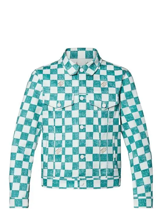LOUIS VUITTON Damier Denim Trucker Jacket - Ocean