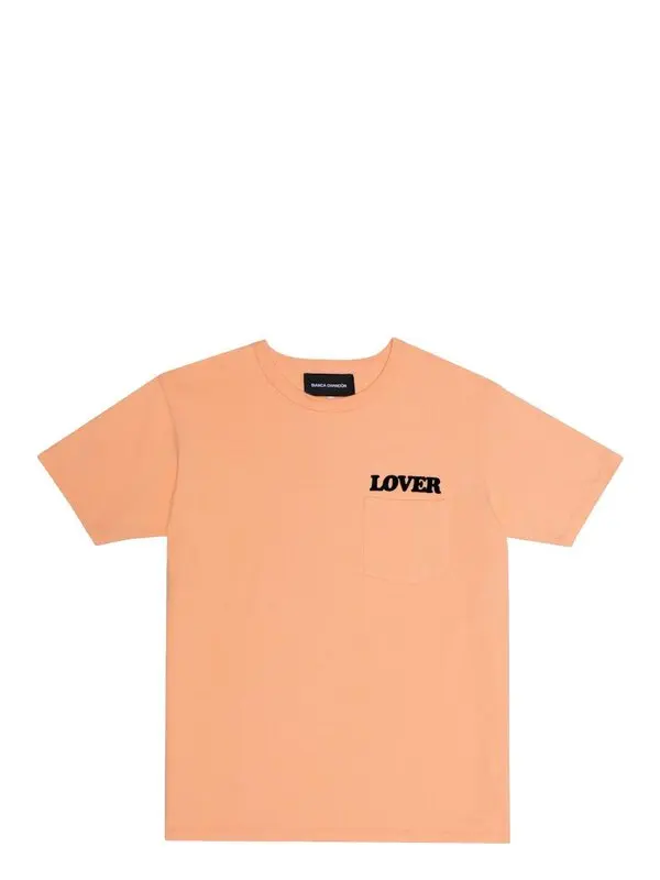 BIANCA CHANDON Lover Pocket T-shirt - Peach/black