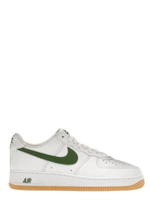 Nike Air Force 1 Low Retro Qs Sneakers - White/forest Green/gum Yellow