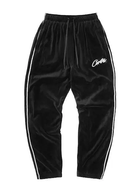 CORTEIZ Vvs Velour Bottoms - Black