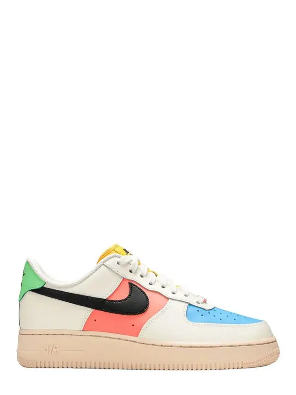 Nike Air Force 1 '07 Low Top Sneakers - Sail/black/bright Mango
