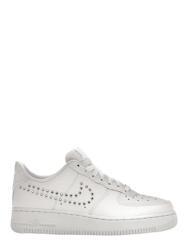 Nike Air Force 1 '07 Studded Swoosh - White/metallic Silver/platinum Tint