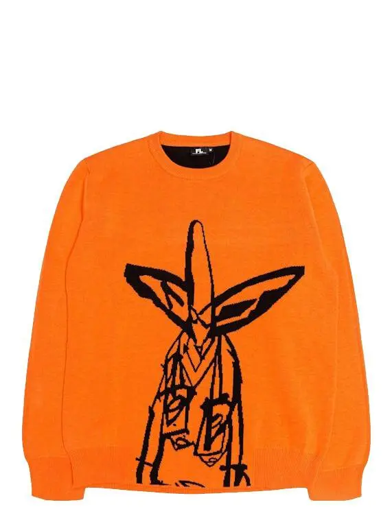 FUTURA LABORATORIES Pointman Knit Sweater - Orange