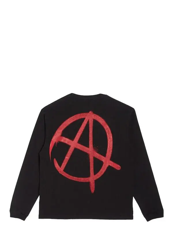 GALLERY DEPT. Anarchy Long Sleeve Tee Shirt - Black/red