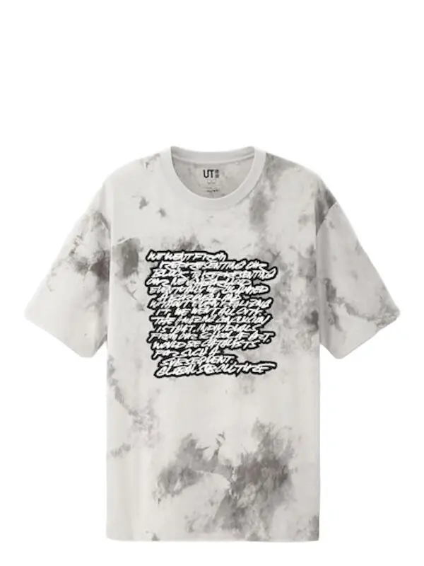 FUTURA LABORATORIES X Uniqlo Script T-shirt - Light Grey