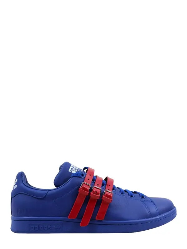 Adidas Raf Simons Stan Smith Strap Sneakers - Royal Blue/red