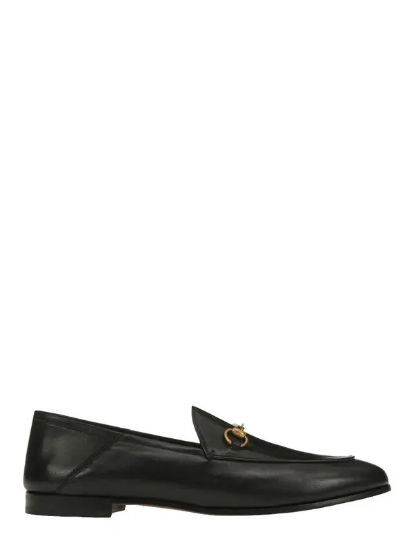 Gucci Horsebit Leather Loafer - Black/gold