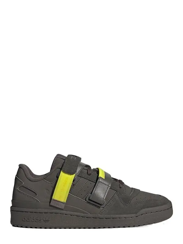 Adidas Forum Low Strap Sneakers - Cinder/acid Yellow