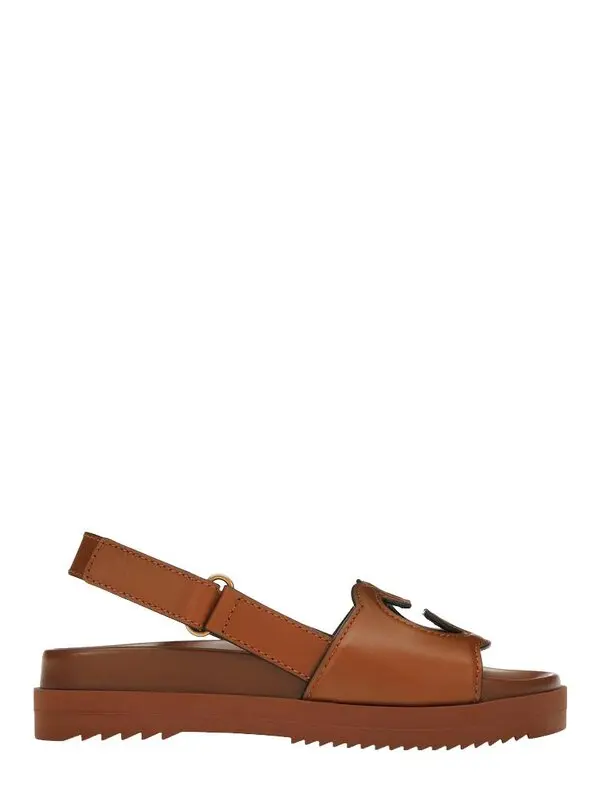 Gucci Interlocking G Leather Sandals - Cuir