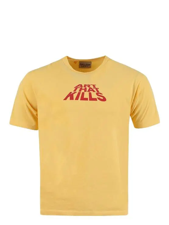 GALLERY DEPT. Art That Kills Logo T-shirt - Yellow