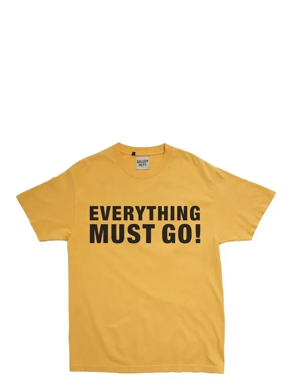 GALLERY DEPT. Everything Must Go T-shirt - Gold