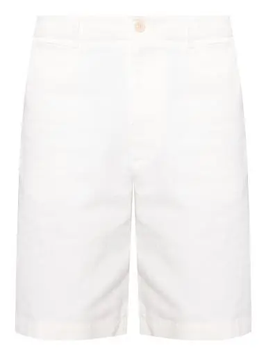 Gucci Logo Back Chino Shorts - Milk