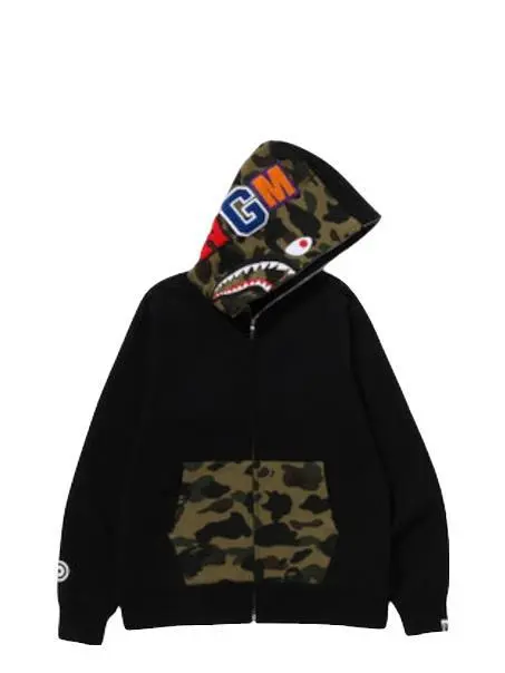 BAPE Shark Full Zip Hoodie - Black