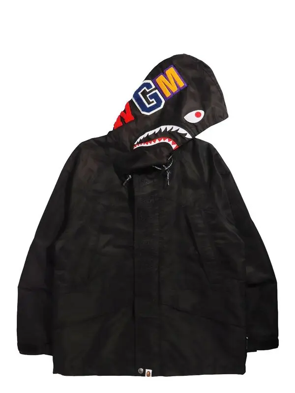 A BATHING APE Shark Snowboard Jacket - Black
