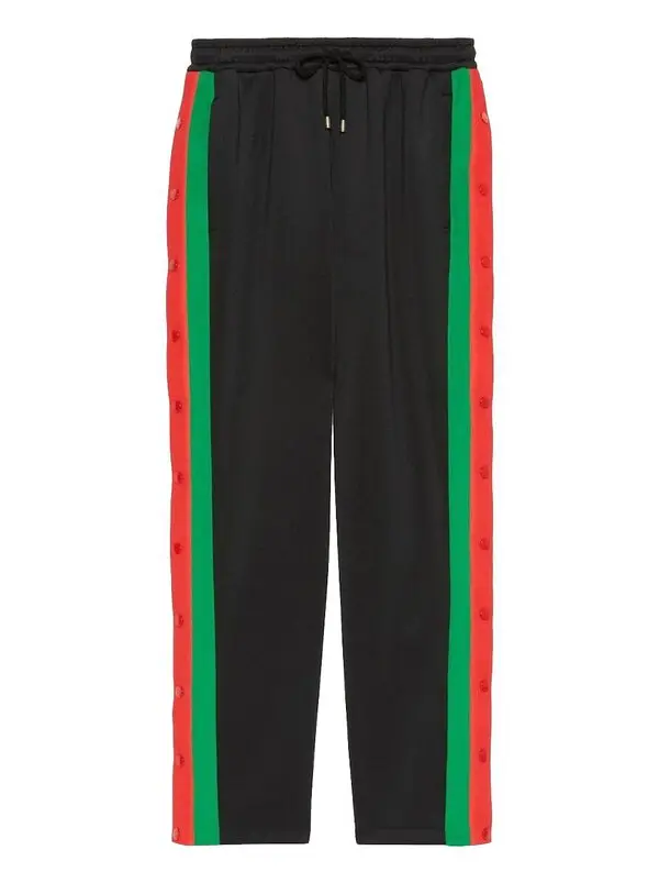 Gucci Logopatch Drawstring Track Pantsin - Black