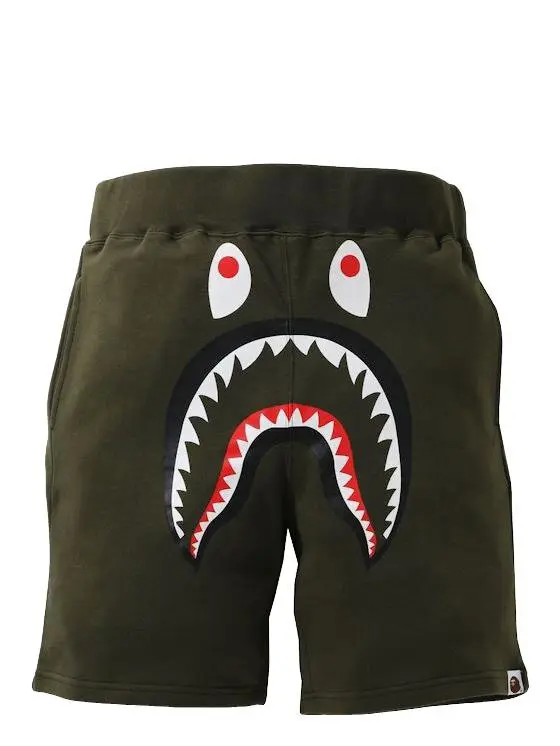BAPE Shark Sweat Shorts - Olivedrab Green