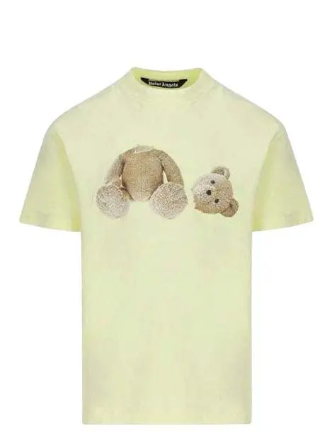 Palm Angels Teddy Bear T-shirt - Fluorescent Yellow